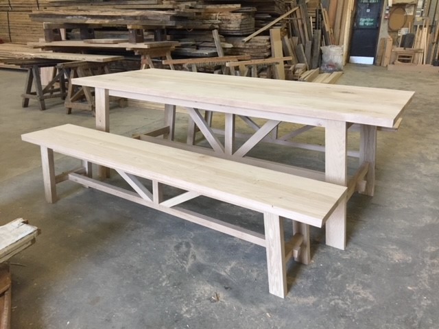 OAK A FRAME TABLE - MADE TO ORDER 10-12 WEEKS - Winkleigh Timber Devon ...