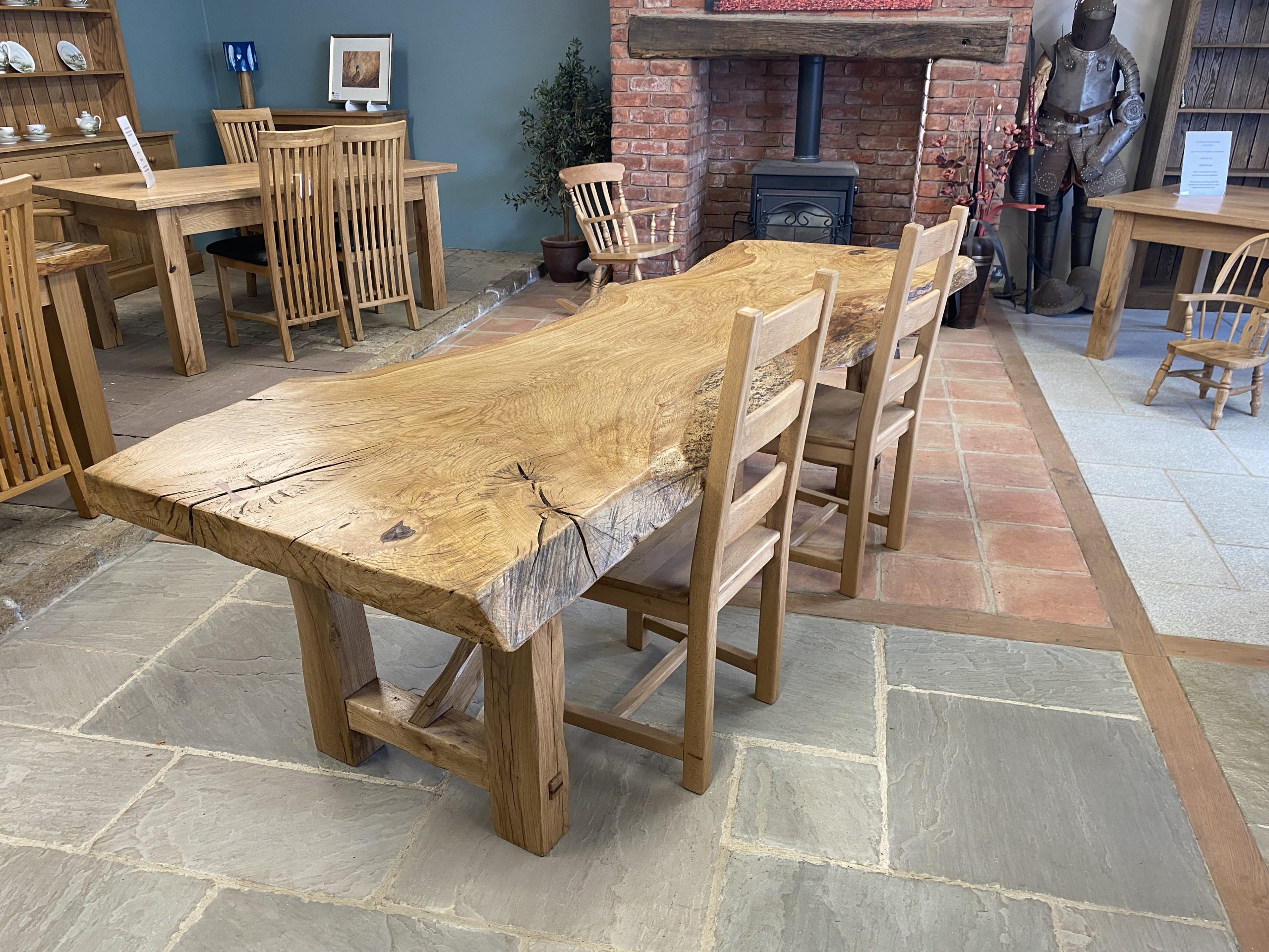 LIVE EDGE OAK TABLE - MADE TO ORDER 12-14 WEEKS - Winkleigh Timber ...