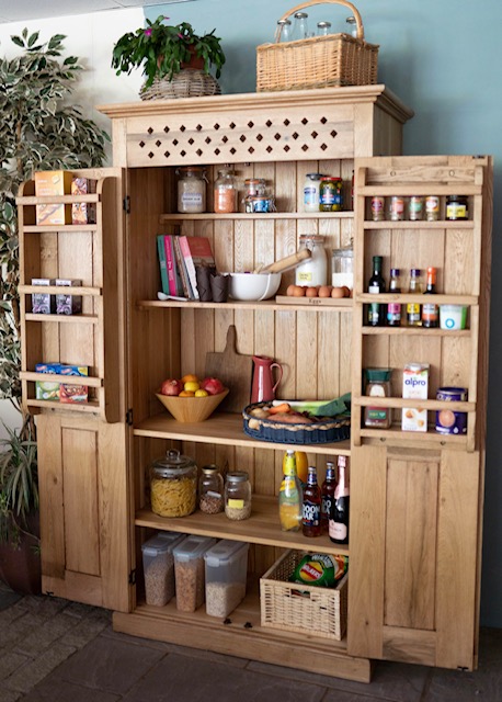 OAK LARDER CUPBOARD - 2 LONG DOOR - Winkleigh Timber Devon | Quality ...