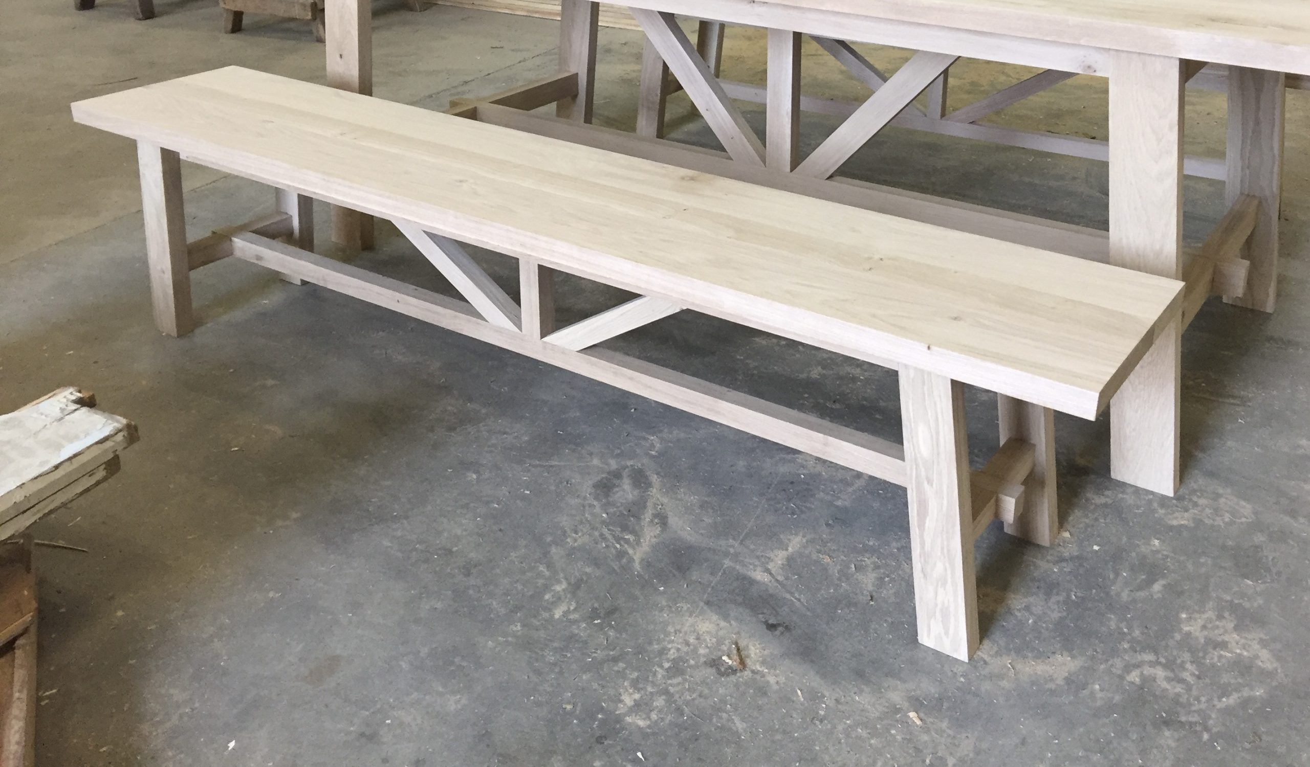 OAK A FRAME BENCH - MADE TO ORDER 6-8 WEEKS - Winkleigh Timber Devon ...